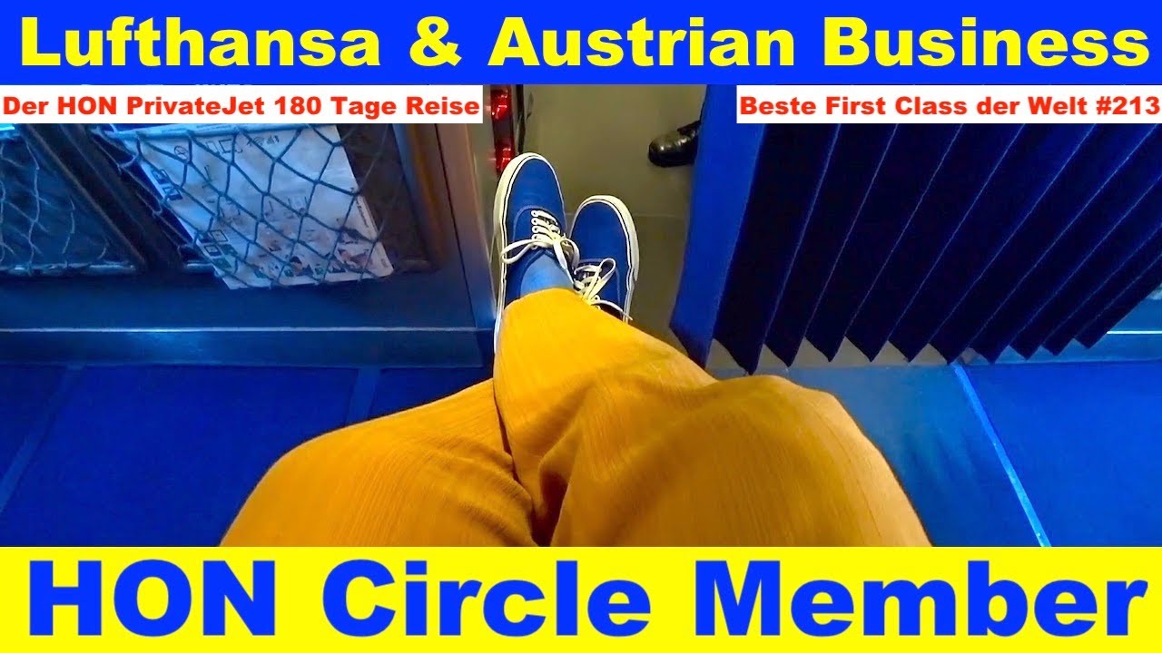 Lufthansa Austrian Airlines Business Class HON Circle Member Folge 213 ...
