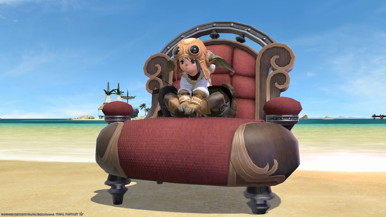 魔法仕掛けの空飛ぶ椅子マウント『フライング・チェアー』~Final Fantasy XIV~ - YouTube
