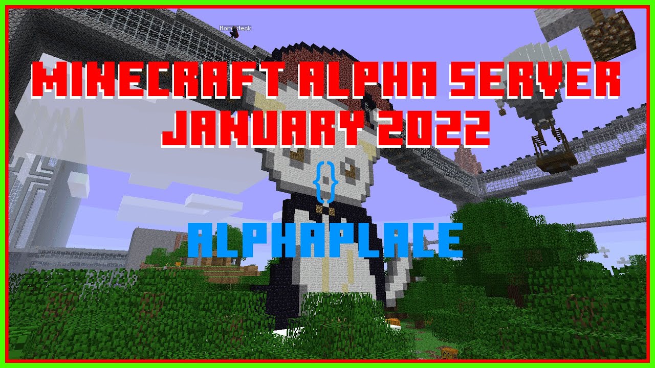 Minecraft Alpha Server 2022 - YouTube