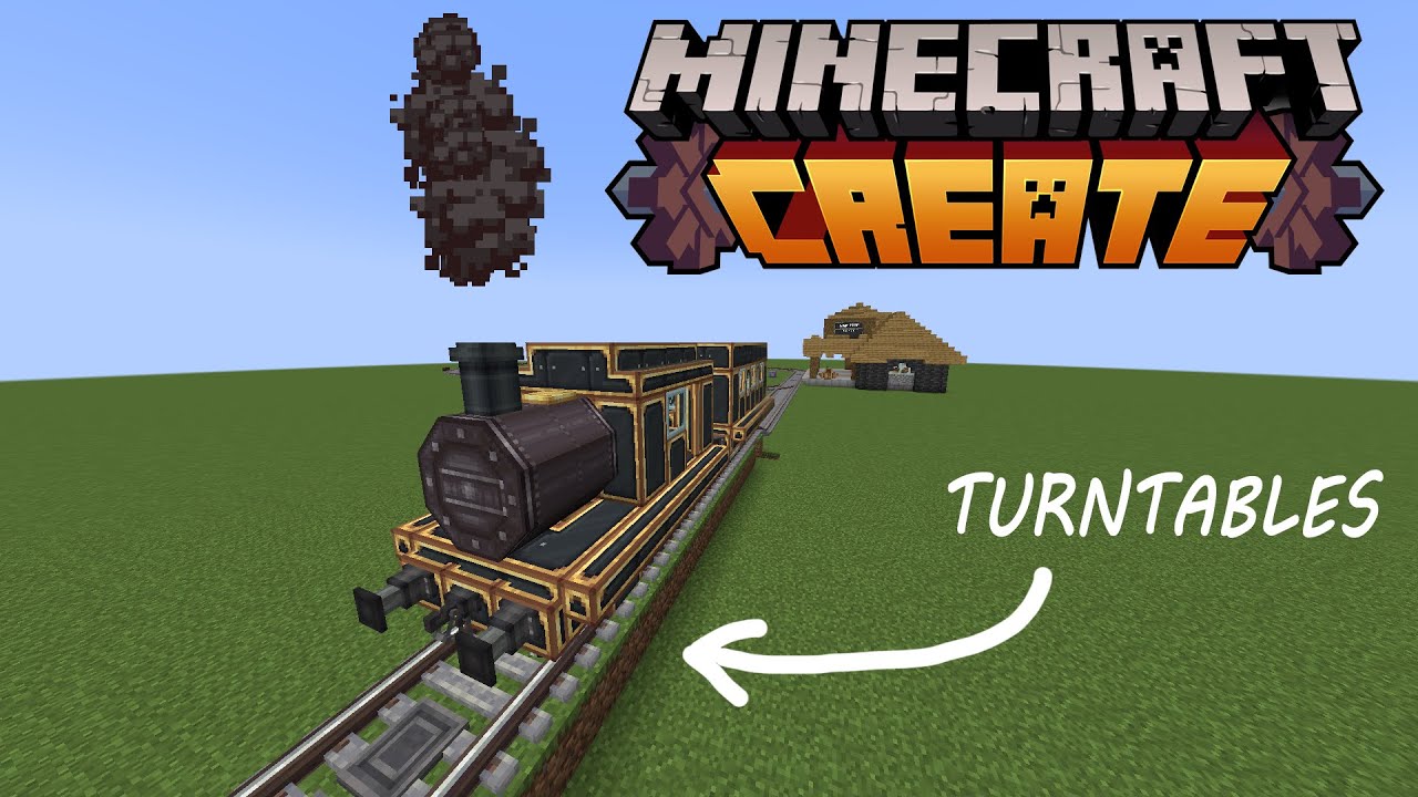 How to make a Turntable for Trains in Minecraft Create Mod - YouTube