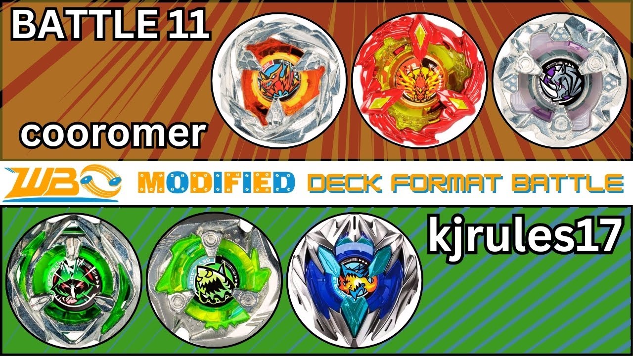 cooromer vs. kjrules17 | WBO Modified Deck Format Battle 11 (Beyblade X ...