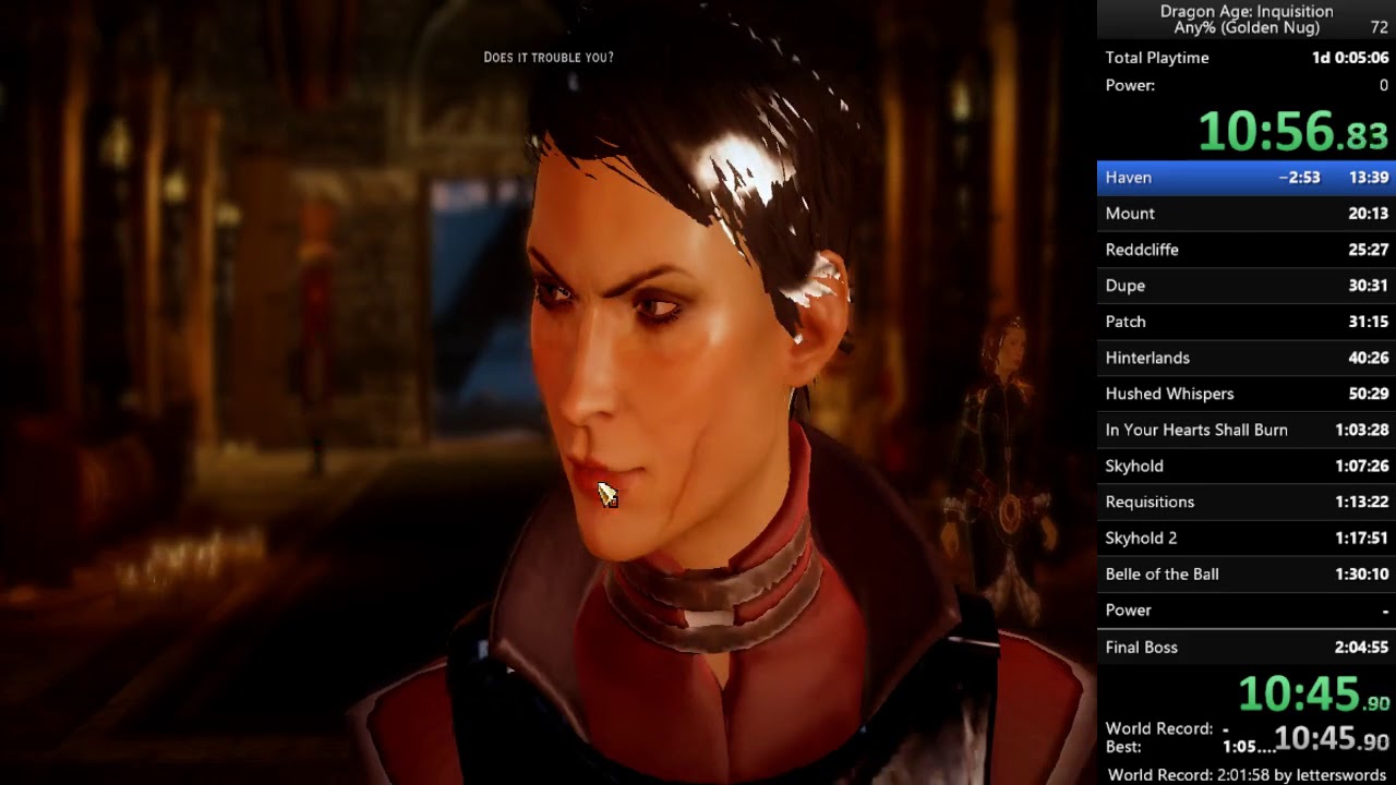 Dragon Age: Inquisition Any% Speedrun in 1:58:13 (FORMER WR) - YouTube