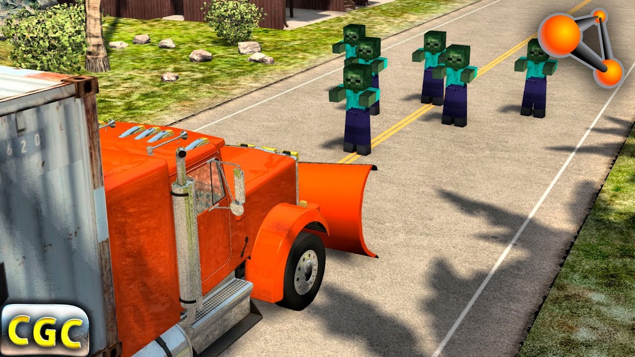 Zombies VS Cars BeamNG Drive #2 - YouTube