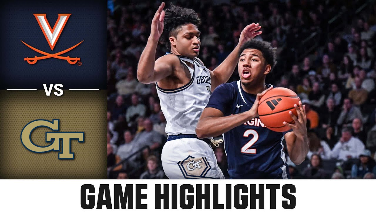 Virginia vs. Georgia Tech Game Highlights | 2023-24 ACC Men’s ...
