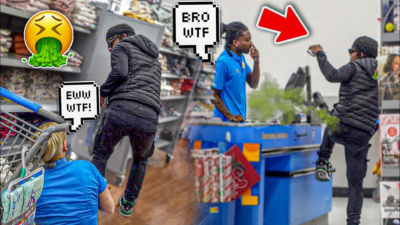 FARTING ON PEOPLE PRANK!!! *GONE WRONG* - YouTube