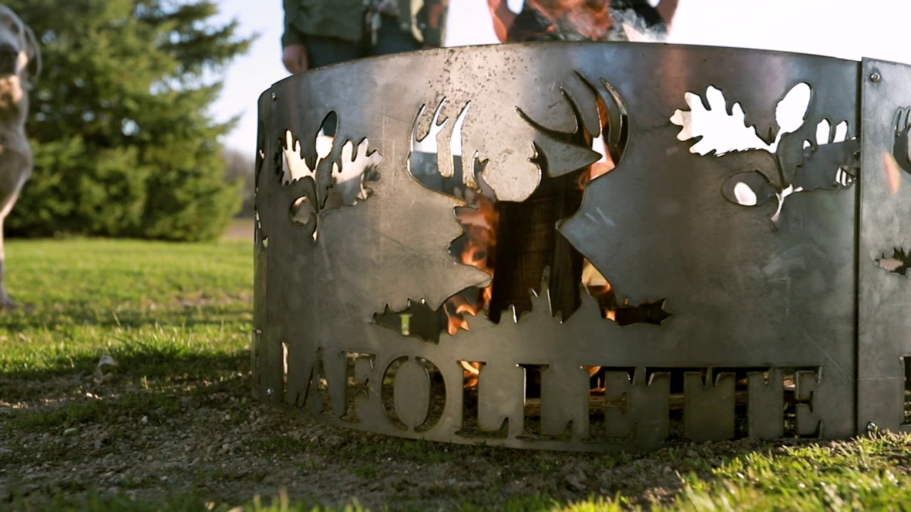 Personalized Fire Pit Ring | Precision Metal Art - YouTube