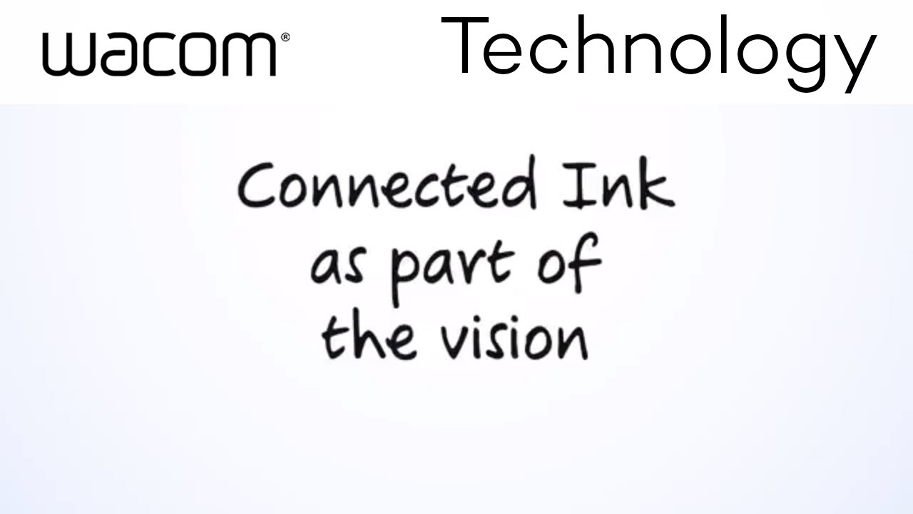 Wacom Digital Ink - Connected Ink as a part of the vision - YouTube