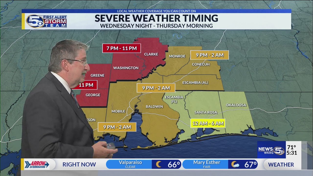 WEATHER ALERT Wednesday morning update - YouTube