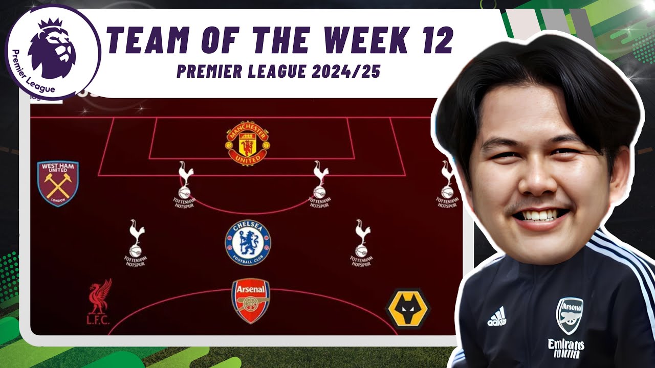 TEAM OF THE WEEK premier league ประจำสัปดาห์ที่ 12 - จารย์เอิร์ธ อืดอาด [FIFA MOBILE] - YouTube