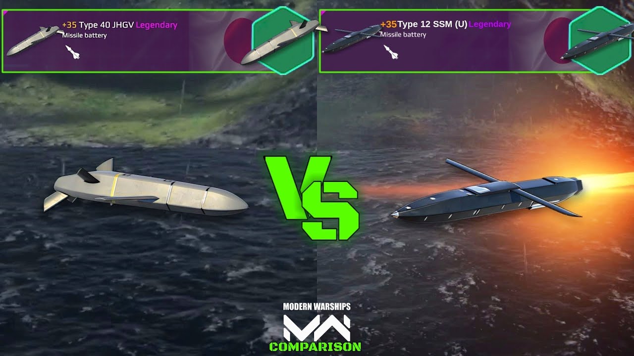 Type 40 JHGV VS Type 12 SSM (U) | Legendary Missile Comparison | Modern ...