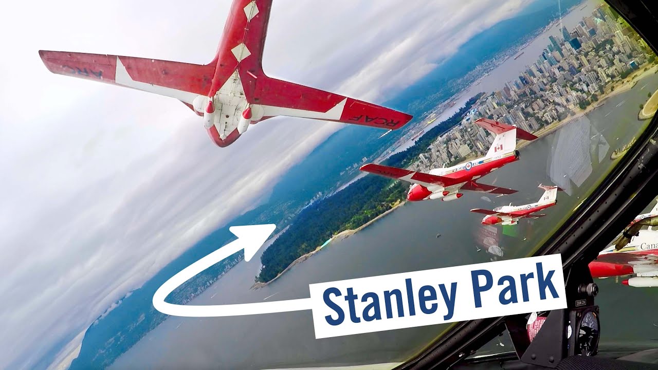 Flying with the Canadian Snowbirds over VANCOUVER! - YouTube