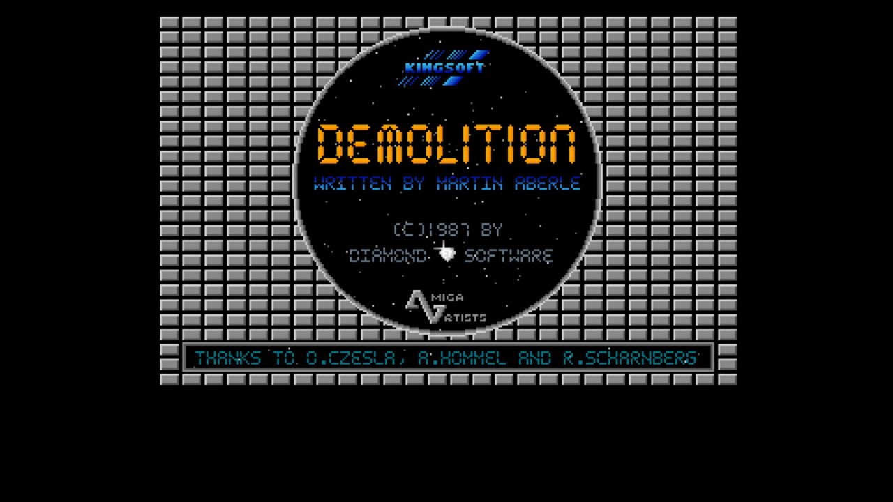 Demolition (1987) from on the Amiga - Quick play (ish) - YouTube