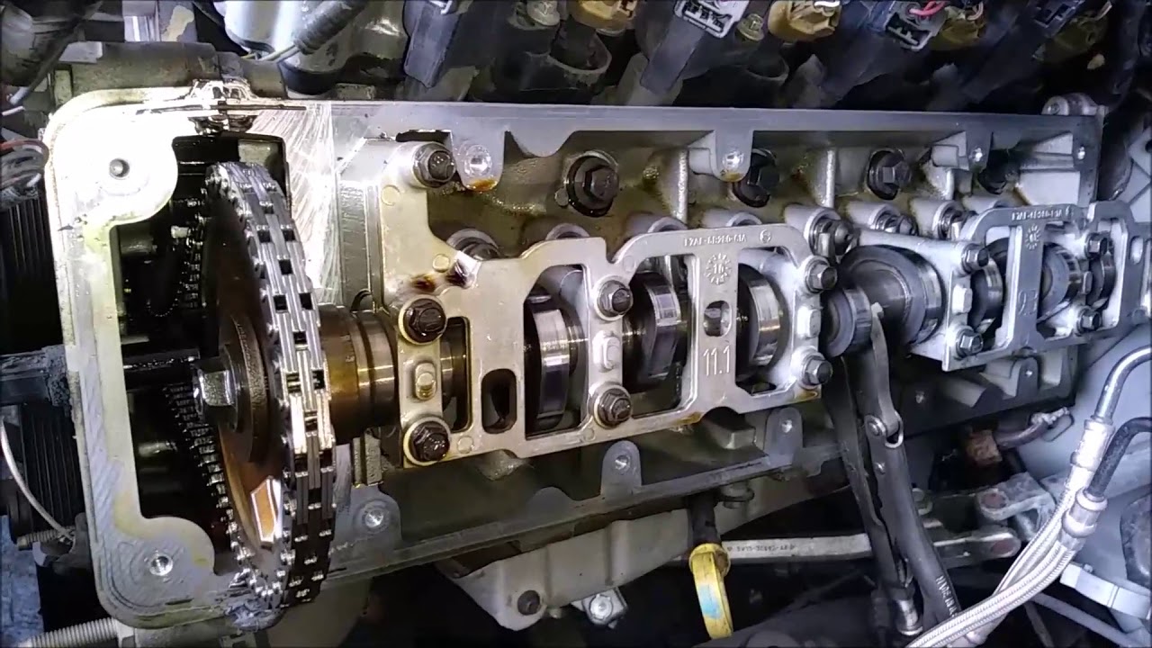 Ford Crown Victoria Tensioner and timing chain replacement - YouTube
