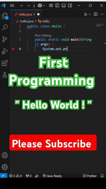 Hello World in Java: Why It’s the Perfect Start for Coding! #shorts #shortsfeed #trending # ...