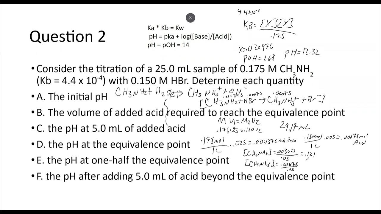 General Chemistry 2 Example Buffer Problems - YouTube