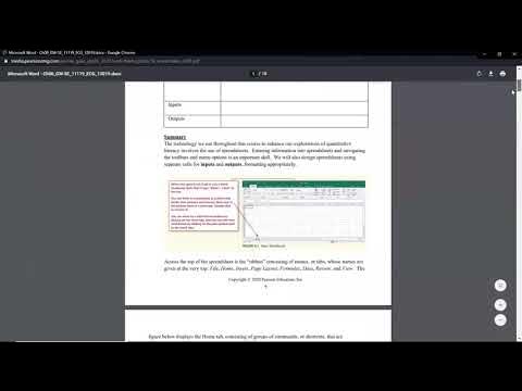 MTH 154 Week 1 Lecture 2: Intro to Excel Pt 1 - YouTube