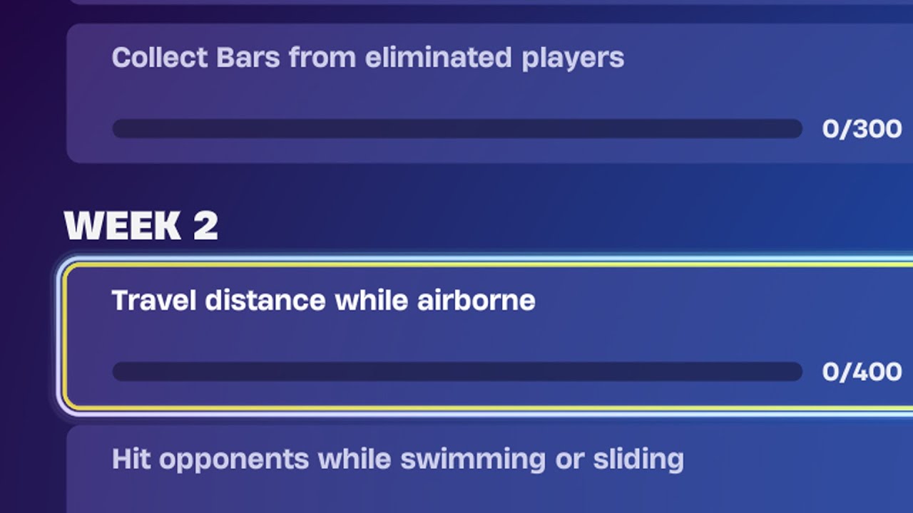 Easily Travel distance while airborne - Fortnite week 2 Quests - YouTube
