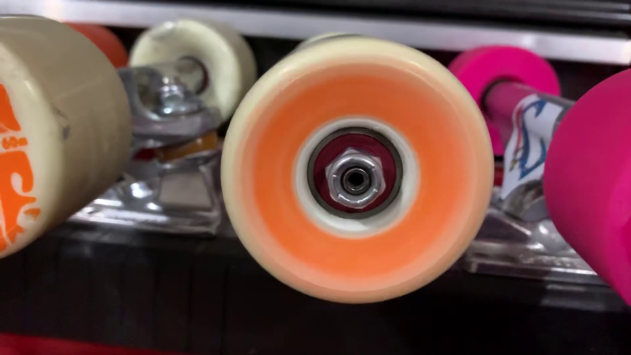Exploding skateboard wheel - YouTube
