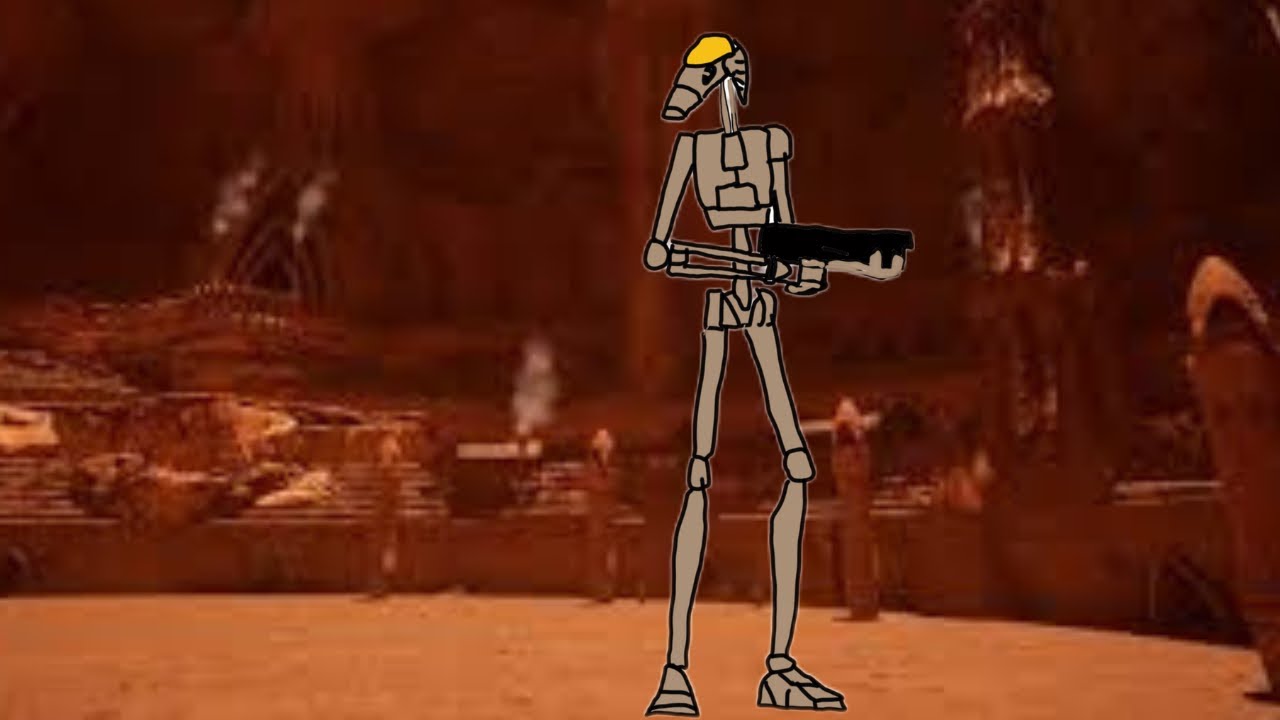 Bossy commander battle droid - YouTube