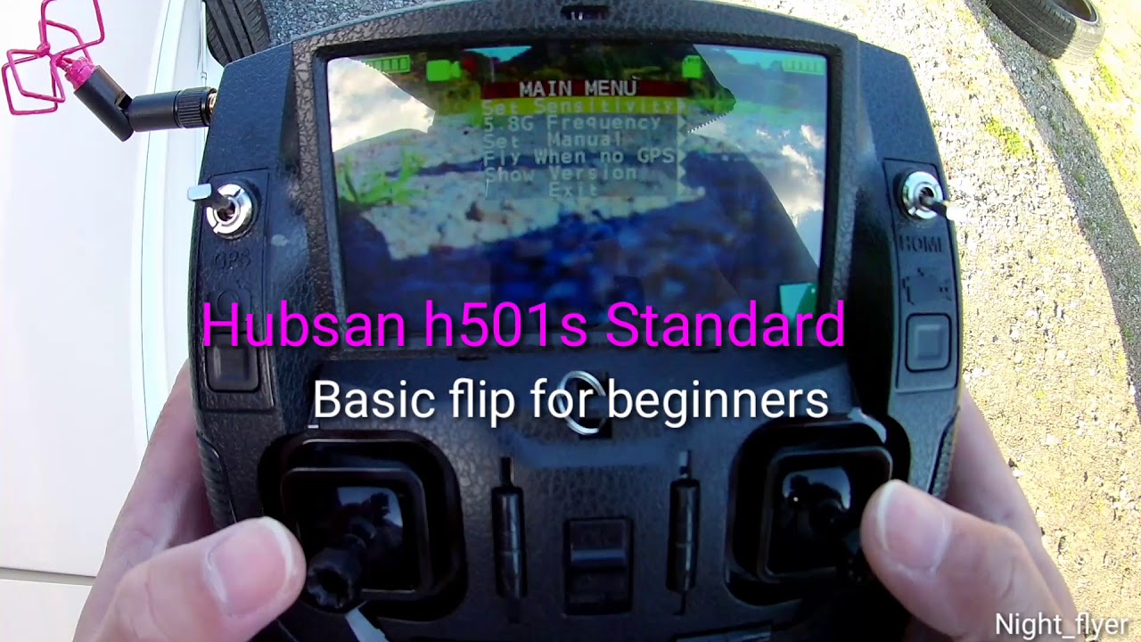 Hubsan h501s. Basic Flip for Beginners - YouTube