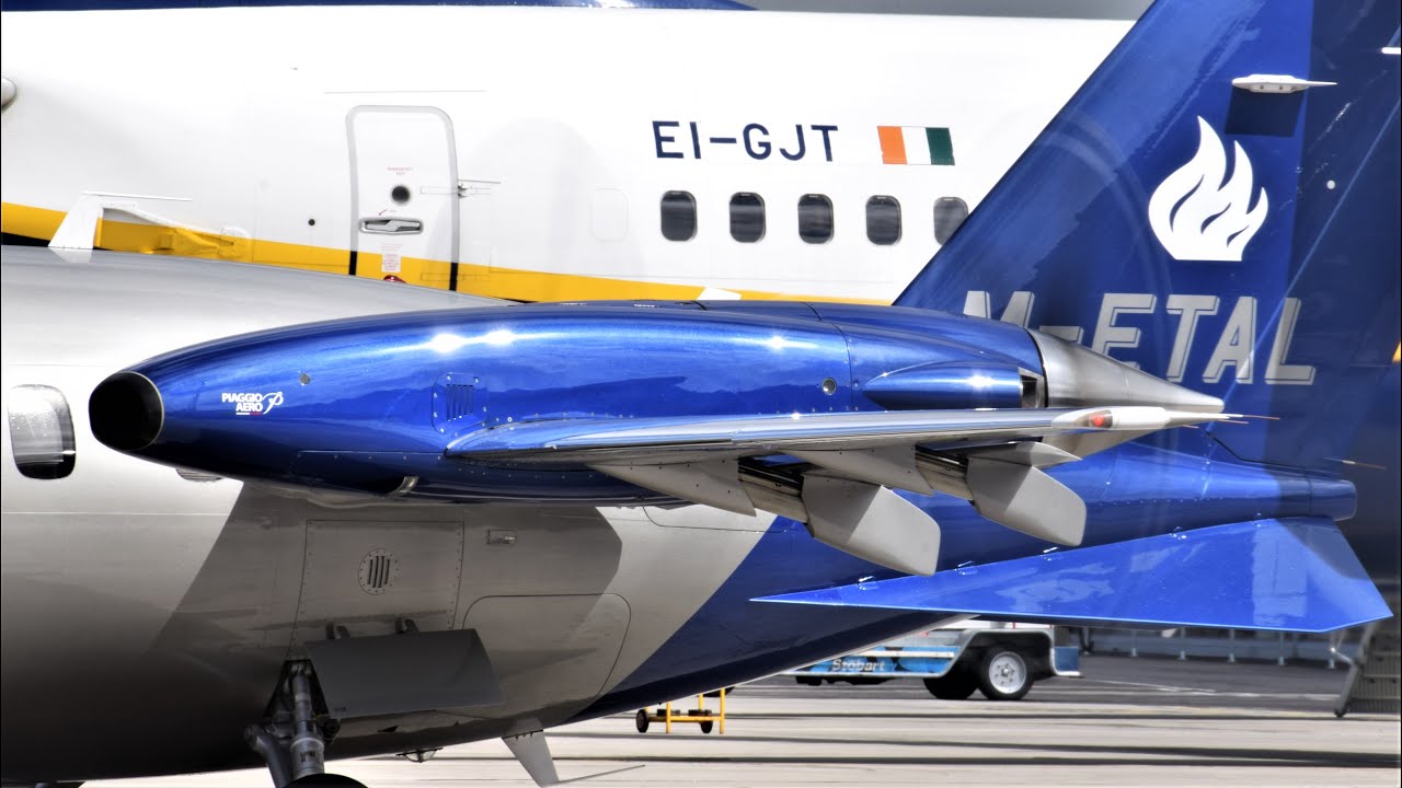 Piaggio P180 Avanti Engine Start up - YouTube