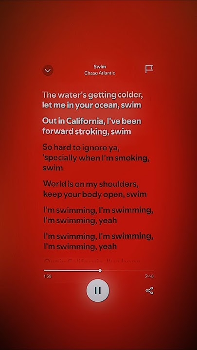 Chase Atlantic - Swim (Lyrics) #music #newmusic #youtubeshorts #lyrics ...