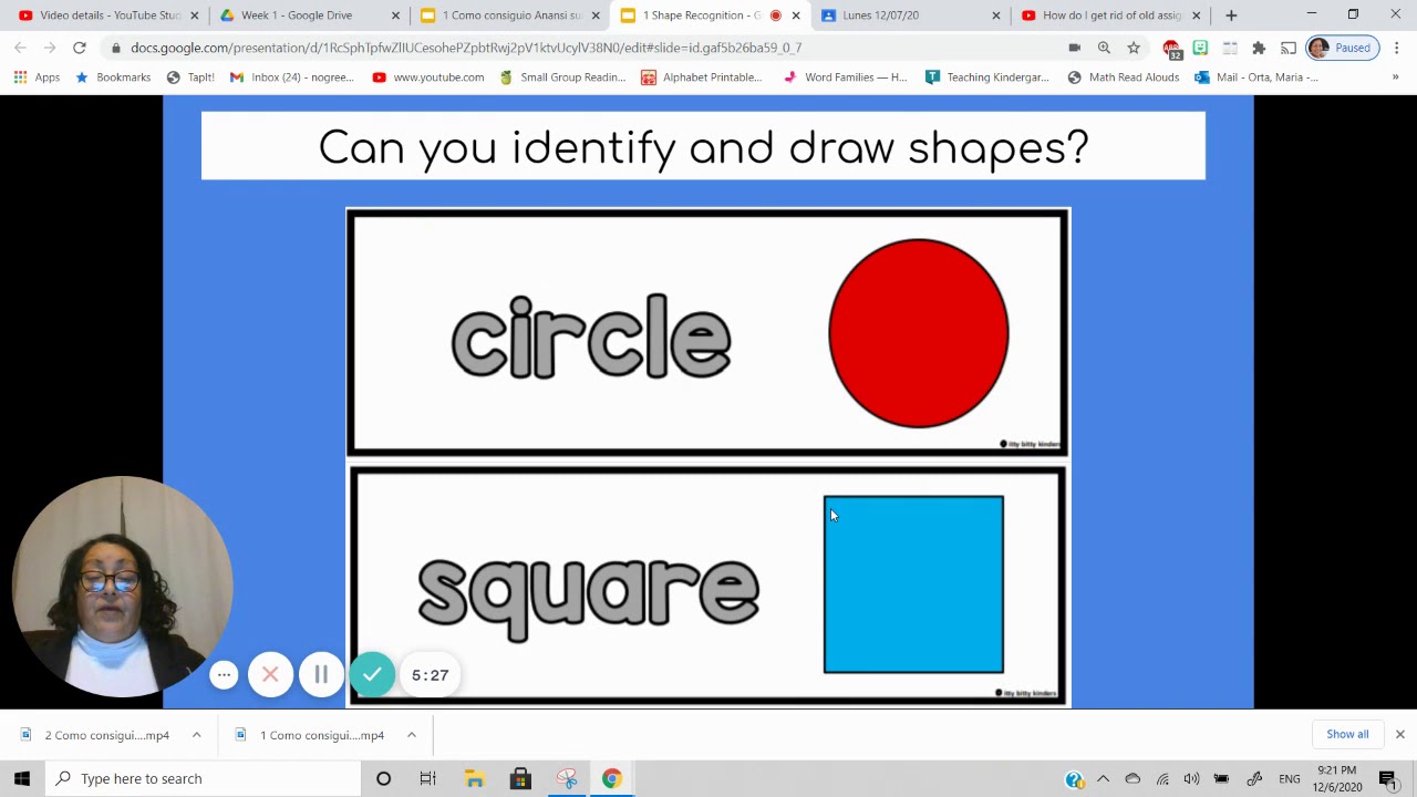1 Shape Recognition Google Slides - YouTube