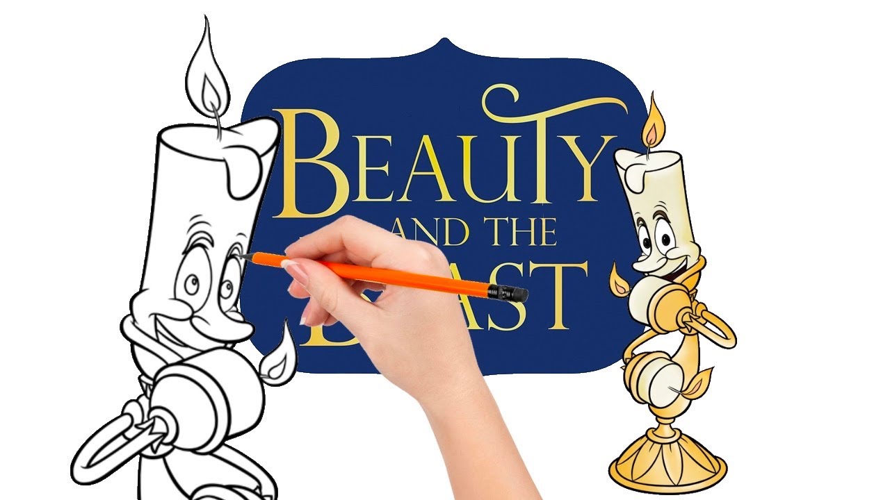 How to draw Lumiere, a kind-hearted, charismatic, yet rebellious maître ...