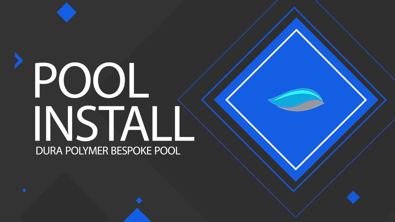 Bespoke "BUILD-ON-SITE" Dura Polymer Pool Installation - YouTube