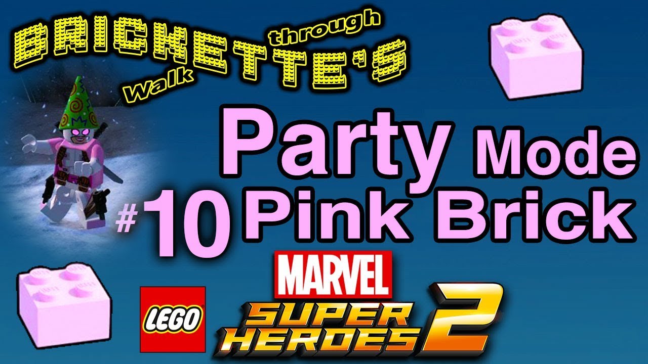 Party Mode Pink Brick, LEGO Marvel SuperHeroes 2 Gwenpool Mission 10 ...