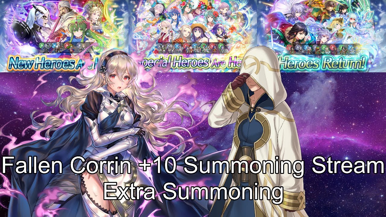Fire Emblem Heroes: Fallen Corrin Summoning Stream and Extra Summoning - YouTube