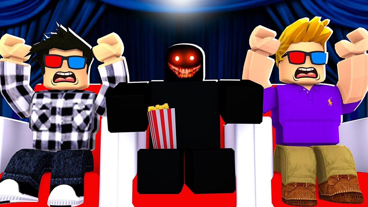 ENFERMÉ DANS LE CINÉMA HANTÉ DE ROBLOX ! (Movies Story) - YouTube