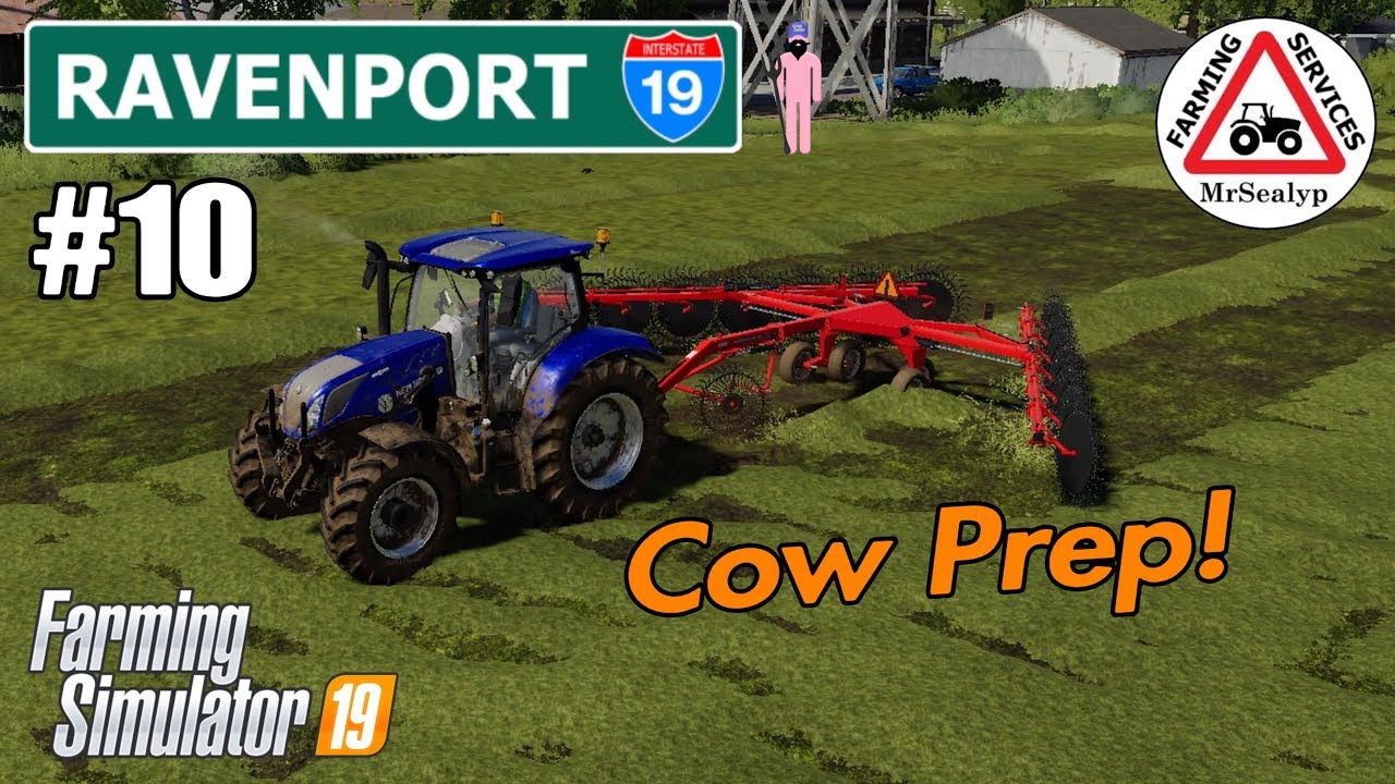 RAVENPORT, #10, PS4, Farming Simulator 19, Cow Prep! Let's Play. - YouTube