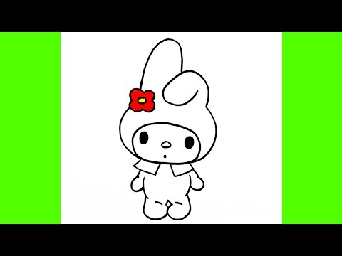 Kolay My Melody Resmi Çizimi, My Melody Resmi Çocuklar İçin Adım Adım Nasıl Çizilir, Kolay Çizim