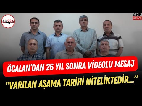 26 yıl sonra bir ilk: Öcalan'dan video mesaj: \
