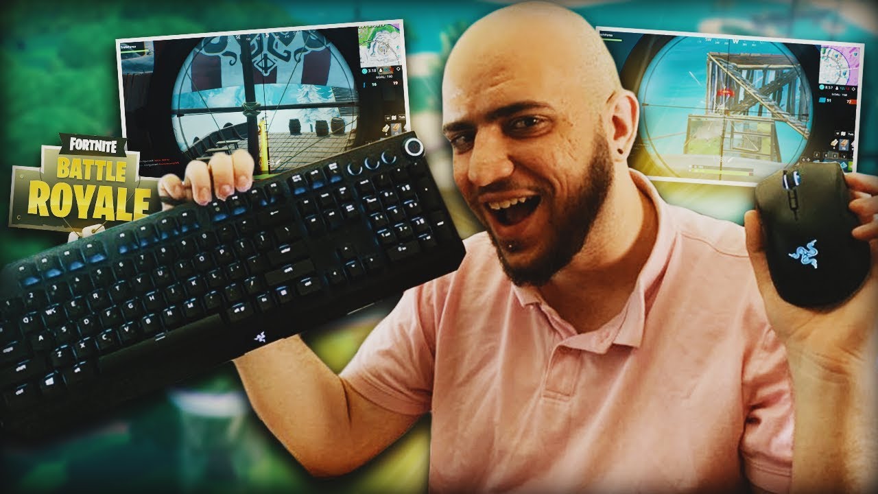 ΠΑΙΖΩ FORTNITE ΜΕ ΠΛΗΚΤΡΟΛΟΓΙΟ ΚΑΙ ΠΟΝΤΙΚΙ! - YouTube
