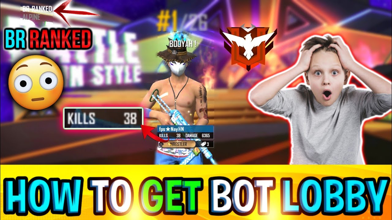 How To Get Bot Lobby In Free Fire Ranked ||😎💥| Ff Rank Me Bot Kaise ...