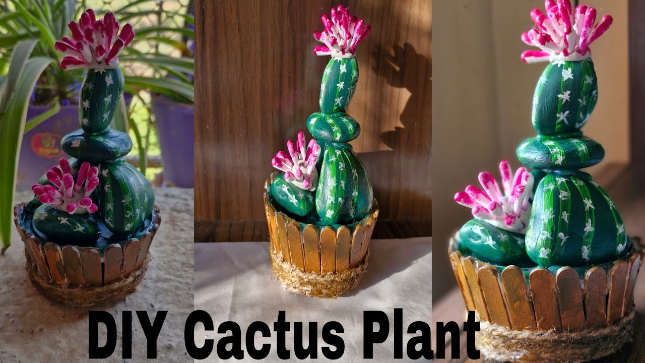 DIY Cactus Plant 🌵 From Waste Material |Best Out Of Waste Ideas | - YouTube