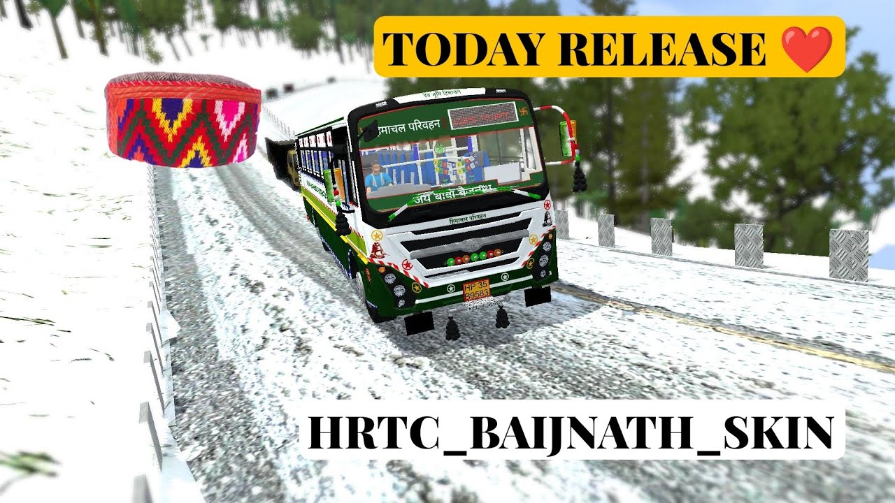HRTC BAIJNATH BUS SKIN 😯🔥 ️#tranding #viralvideo #hrtc #travel - YouTube