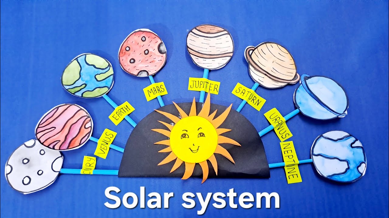 How to make solar system school project/solar system modal/solar system ...
