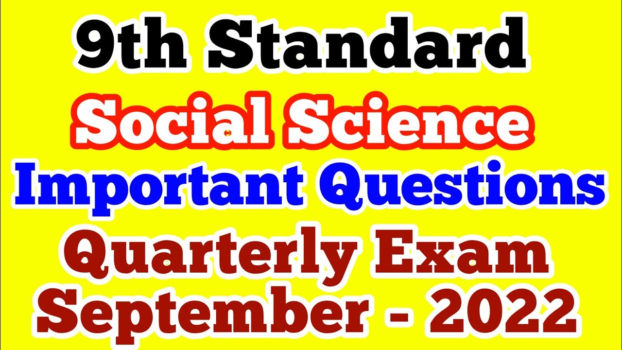9th Standard Social Science Important Questions Quarterly Examination 9th-standard-social-science-important-questions-quarterly-examination