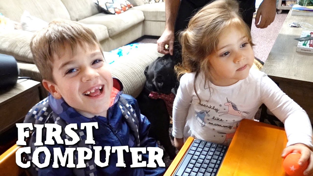 They Get Their First Computer For Home School - YouTube