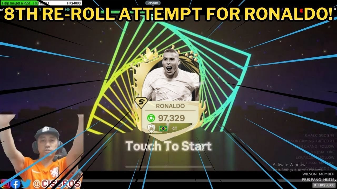 EA SPORTS FC Tactical Gameplay RE-ROLL ICON SCOUT R9 RONALDO 抽 R9 朗拿度 ...
