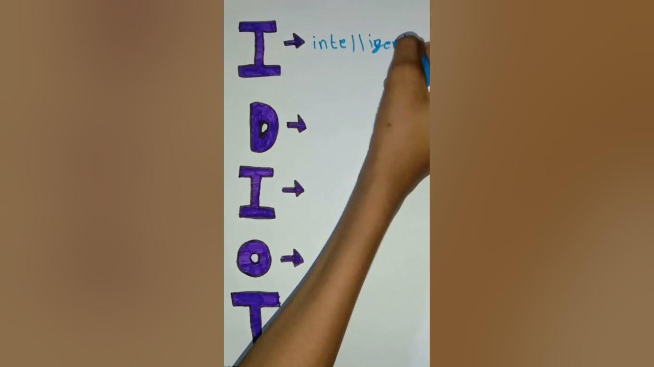 Idiot Full Form drawing ytshort shorts viral viralvideo YouTube idiot-full-form-drawing-ytshort-shorts-viral-viralvideo-youtube
