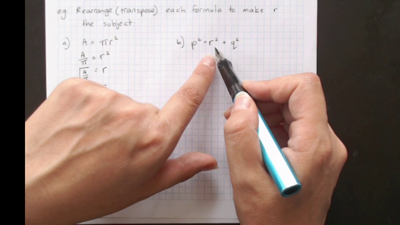 Rearranging Equations: Extension - YouTube