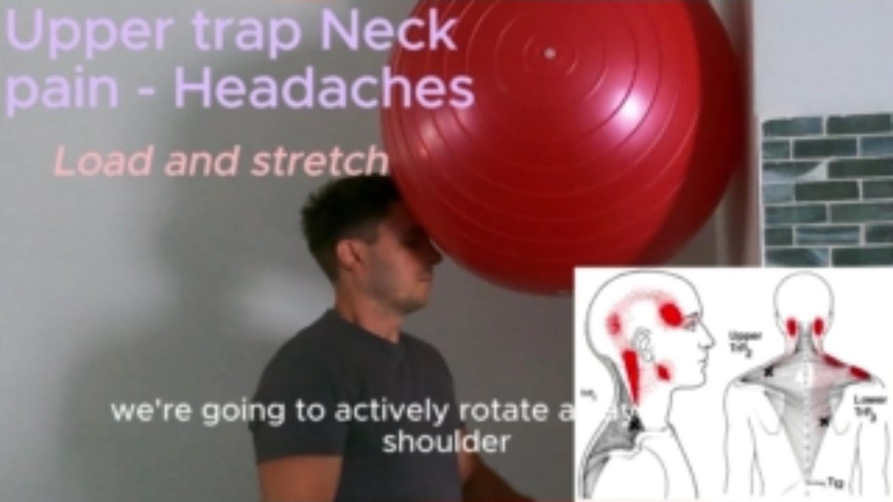 Upper Trap neck pain and headaches treatment - YouTube