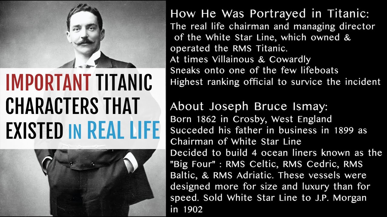 Important Titanic Characters That Existed in Real Life - YouTube