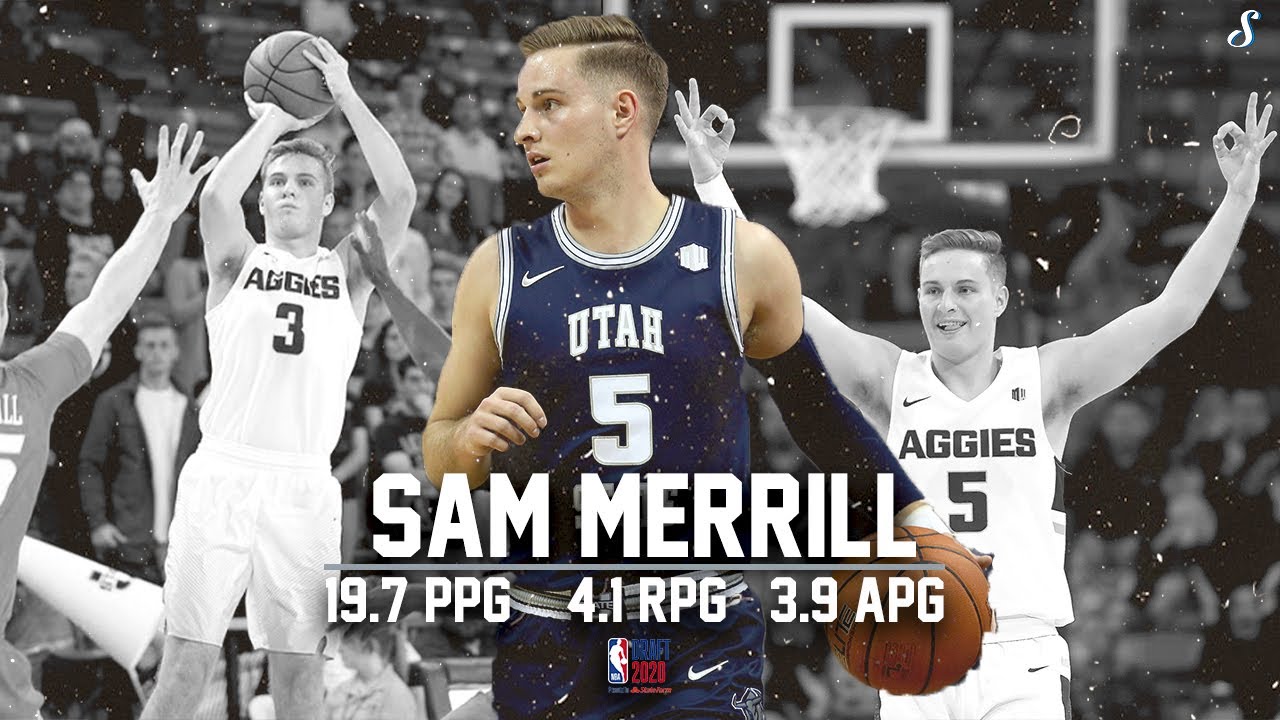 Sam Merrill Utah St 2019-20 Season Highlights Montage | 19.7 PPG 4.1 ...