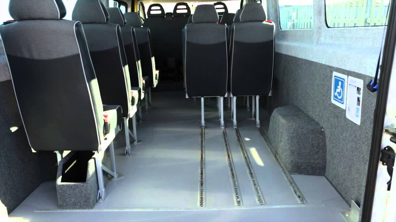 minibus lite removable seats - YouTube