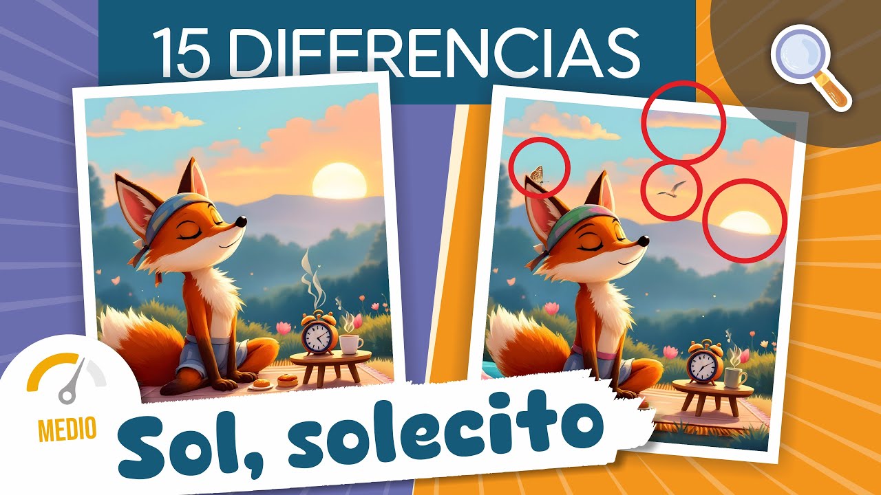 SOL, SOLECITO | Diferencias: Encuentra las 15 | Canciones infantiles ...